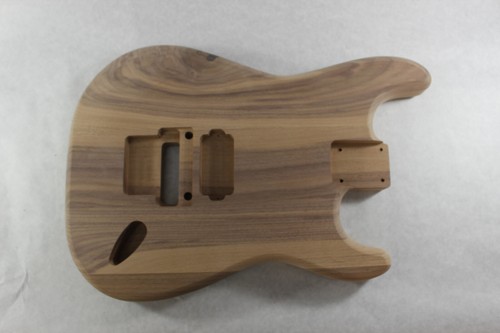 Walnut Hxx guitar body - fits Fender Strat Stratocaster neck Floyd Rose ...