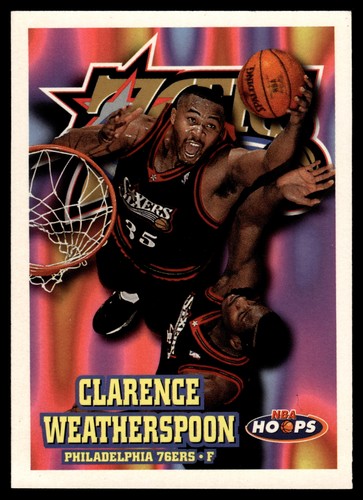 1997 Hoops Clarence Weatherspoon #291 Philadelphia 76ers Basketball ...