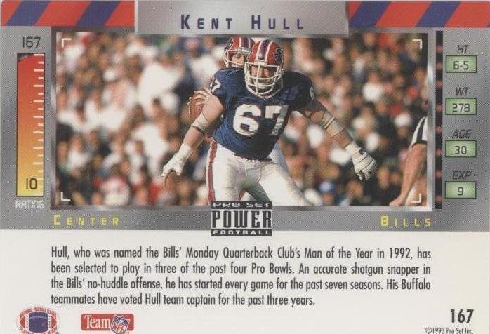 1993 Pro Set Power Kent Hull #167 for sale | eBay
