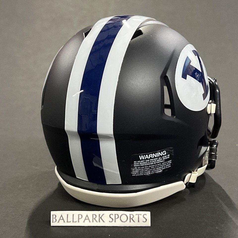 Brigham Young BYU Cougars Speed Mini Helmet Riddell NCAA Navy Blue New ...
