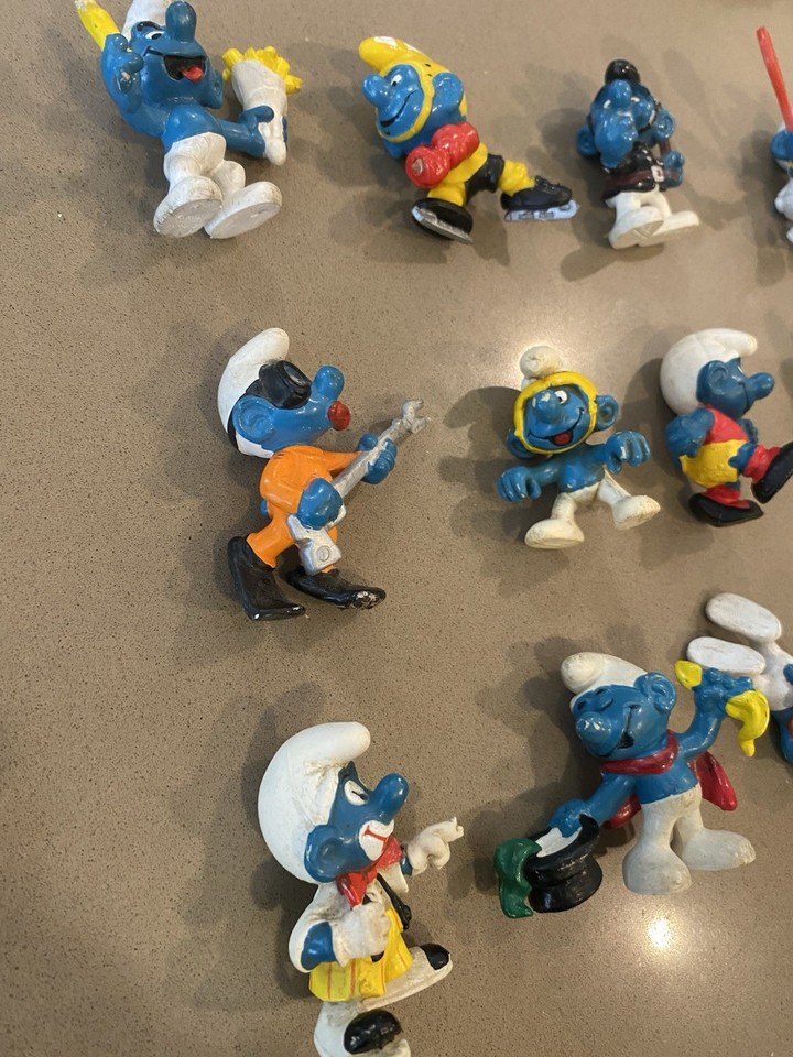 80’s Vintage Smurf Smurfs Figure Lot X15 Ships Free | eBay
