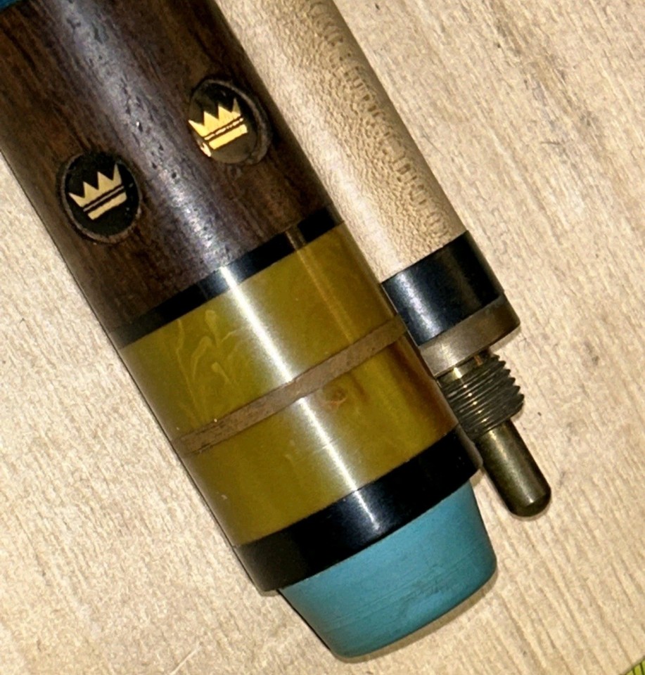 Vintage Crown Imperial Pool Cue Blue Wrap And Blue Bumper | eBay