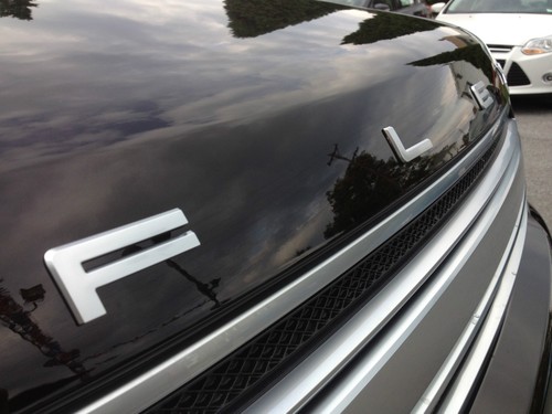 OEM NEW 13-19 Ford Flex Silver Hood Letters Emblem- Silver Finish, Self ...