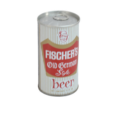 Fischer's Old German Style Beer Can Pull Tab Bottom Opened Steel ...