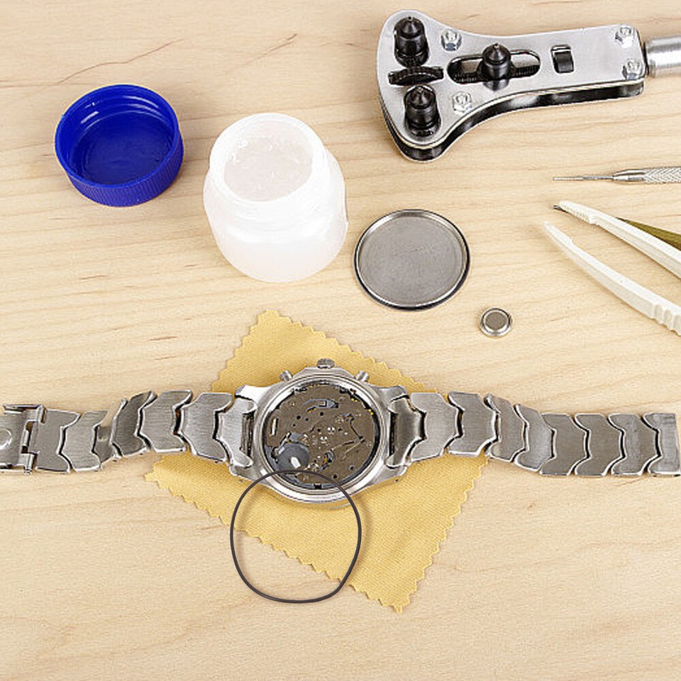 1 Box of Rubber Watch Case Gasket Watch Seal Washers Watch Back Gaskets ...