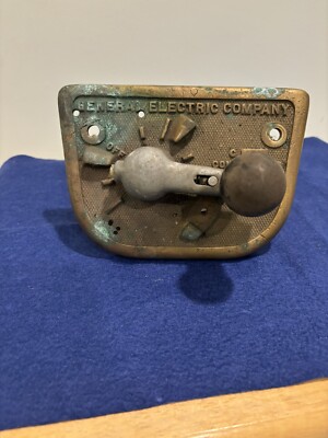 Old General Electric Company Streetcar Trolley Brass or Bronze Control ...