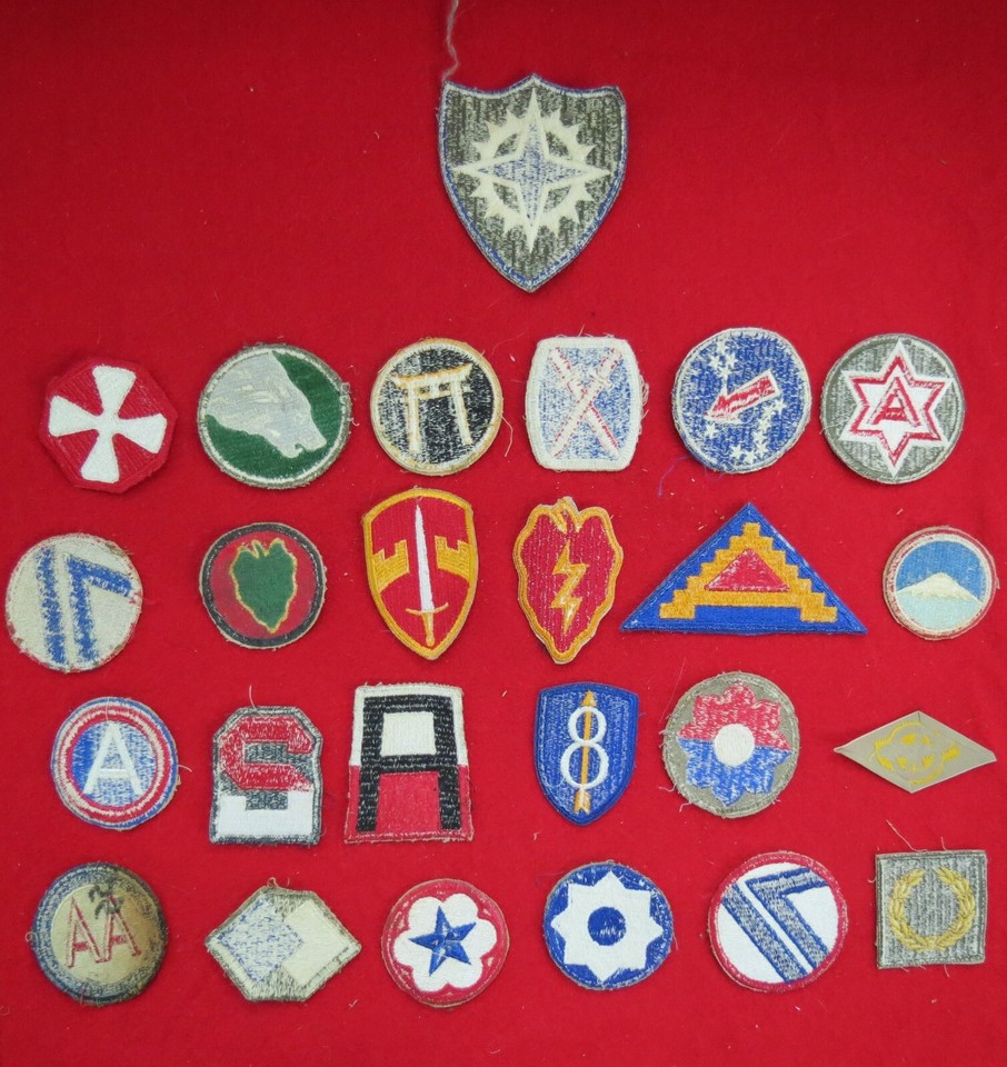 Twenty-five, 25 US Army Patches, mostly from WWII | eBay