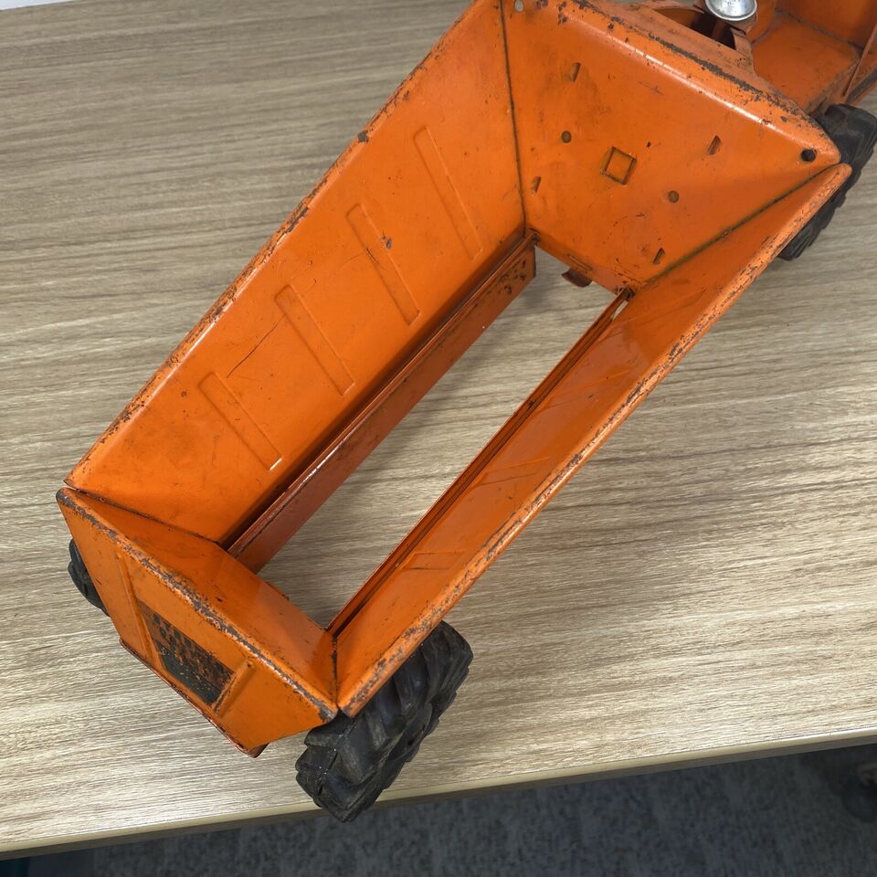 Vintage STRUCTO TOYS Pressed Steel Earthmover Tractor w/Dump Box 1950’s ...