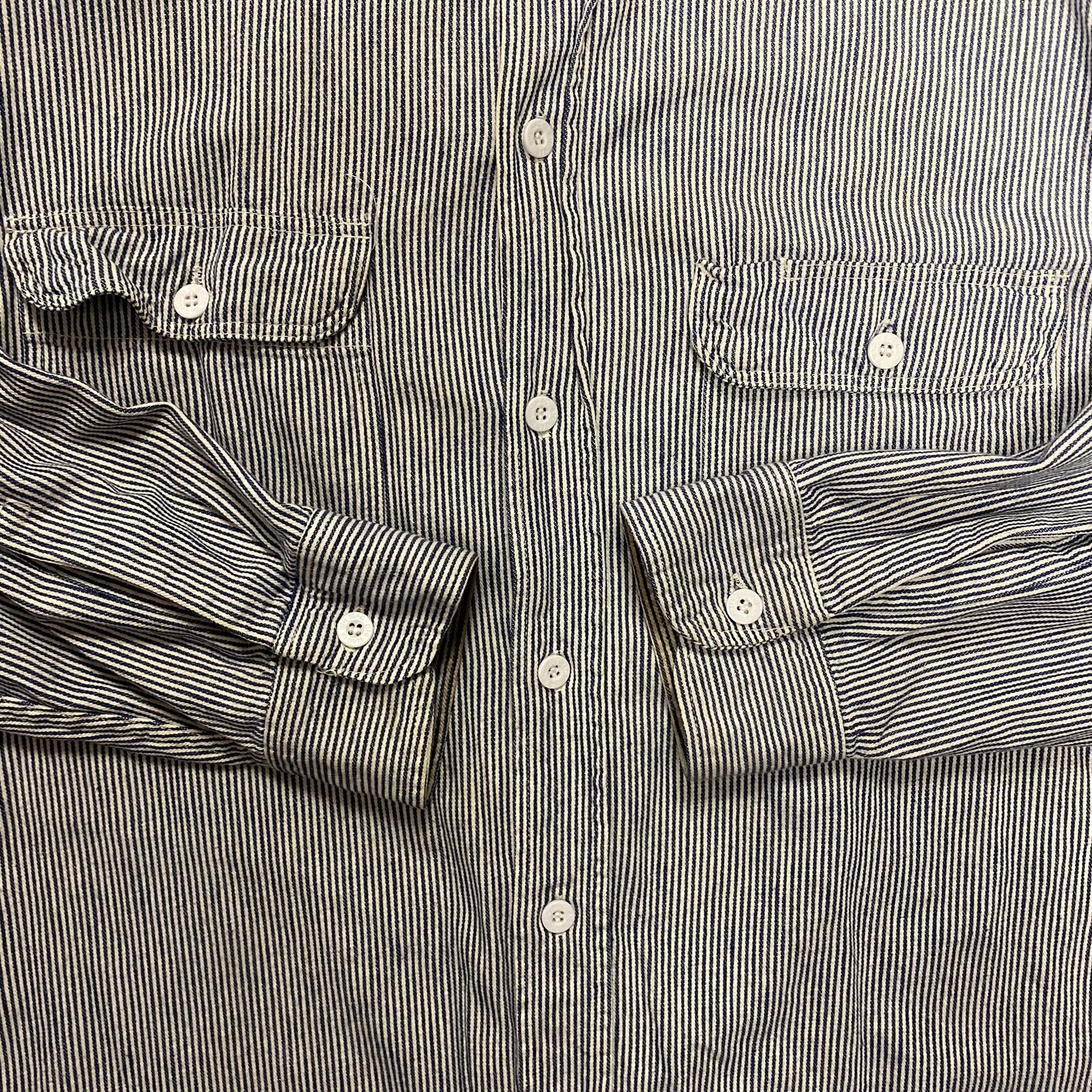 Vintage Big Mac Hickory Striped Work Shirt 70s Made i… - Gem