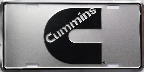 CUMMINS LICENSE PLATE EMBLEM TAG ram truck emblem dually logo diesel ...