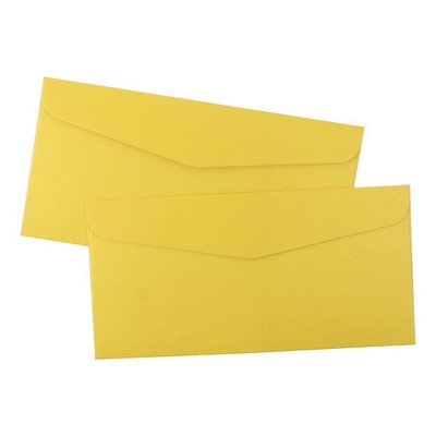 50 Pcs Bright Yellow Postcard Envelopes Paper Lacquered Envelope Office ...