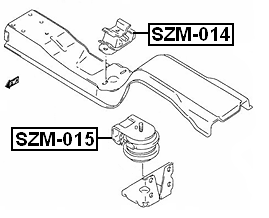 FRONT ENGINE MOUNT For Suzuki GRAND VITARA ESCUDO 1998-2006 OEM: 11610 ...