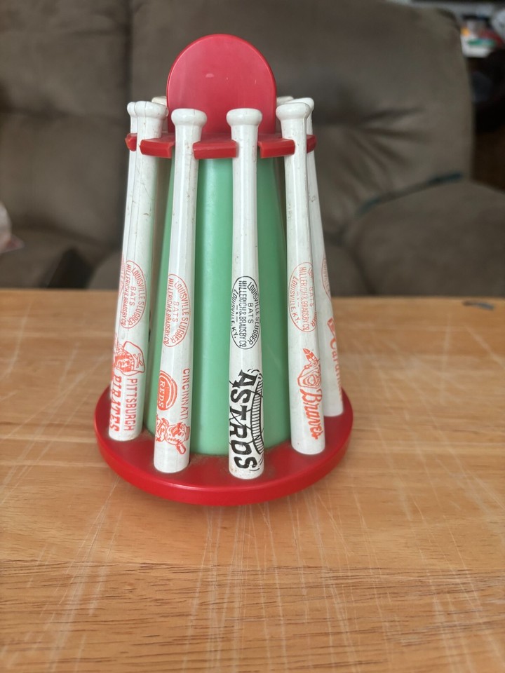 1964 MLB National League Baseball Bats & Rack Bank | eBay