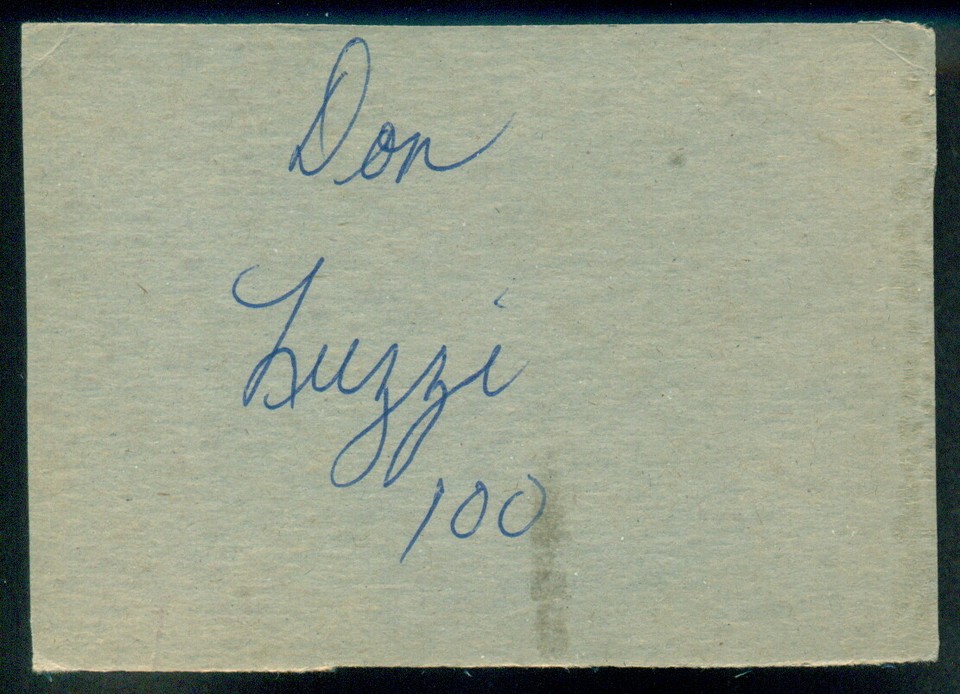 1962 POST CFL FOOTBALL #100 DON LUZZI EX+ Calgary Stampeders Villanova ...