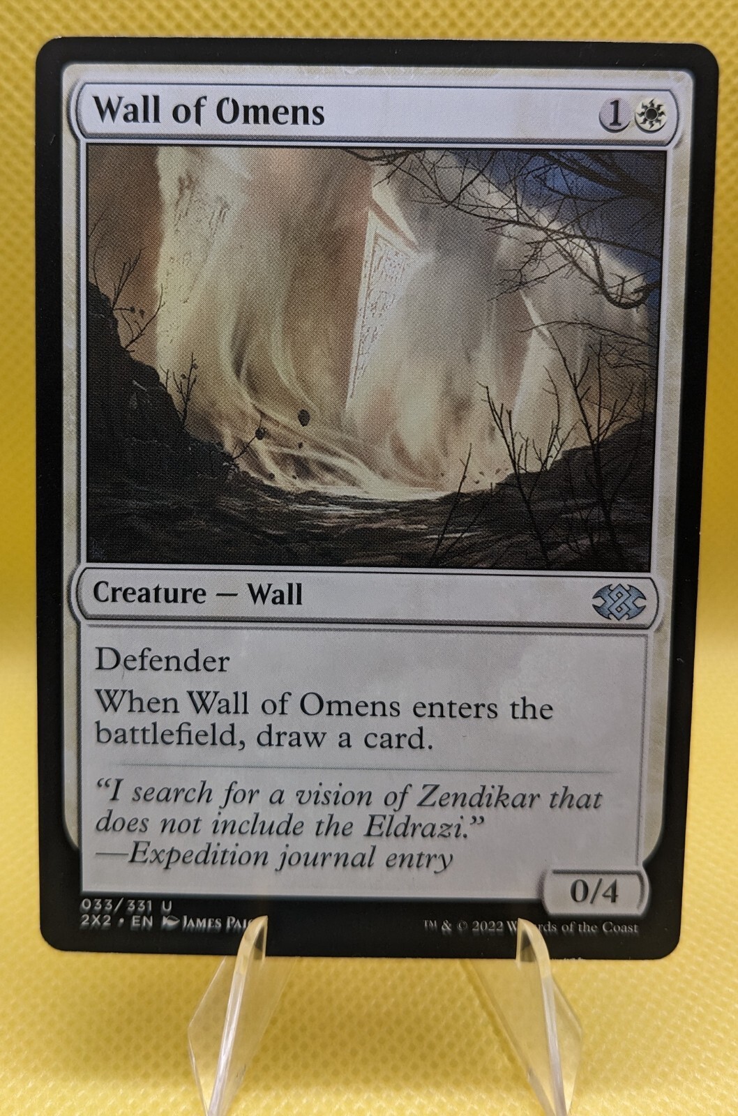 Wall of Omens Light Play, English Magic the Gathering MTG Double ...
