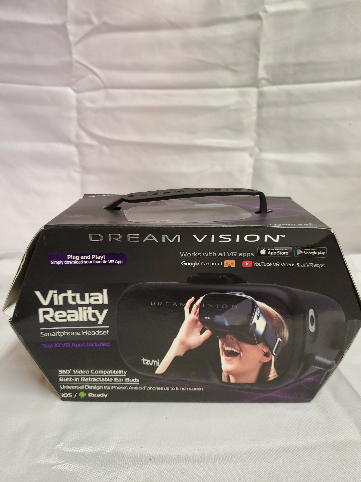 Tzumi Dream Vision Virtual Reality Smartphone Headset 3d Video VR Apps ...