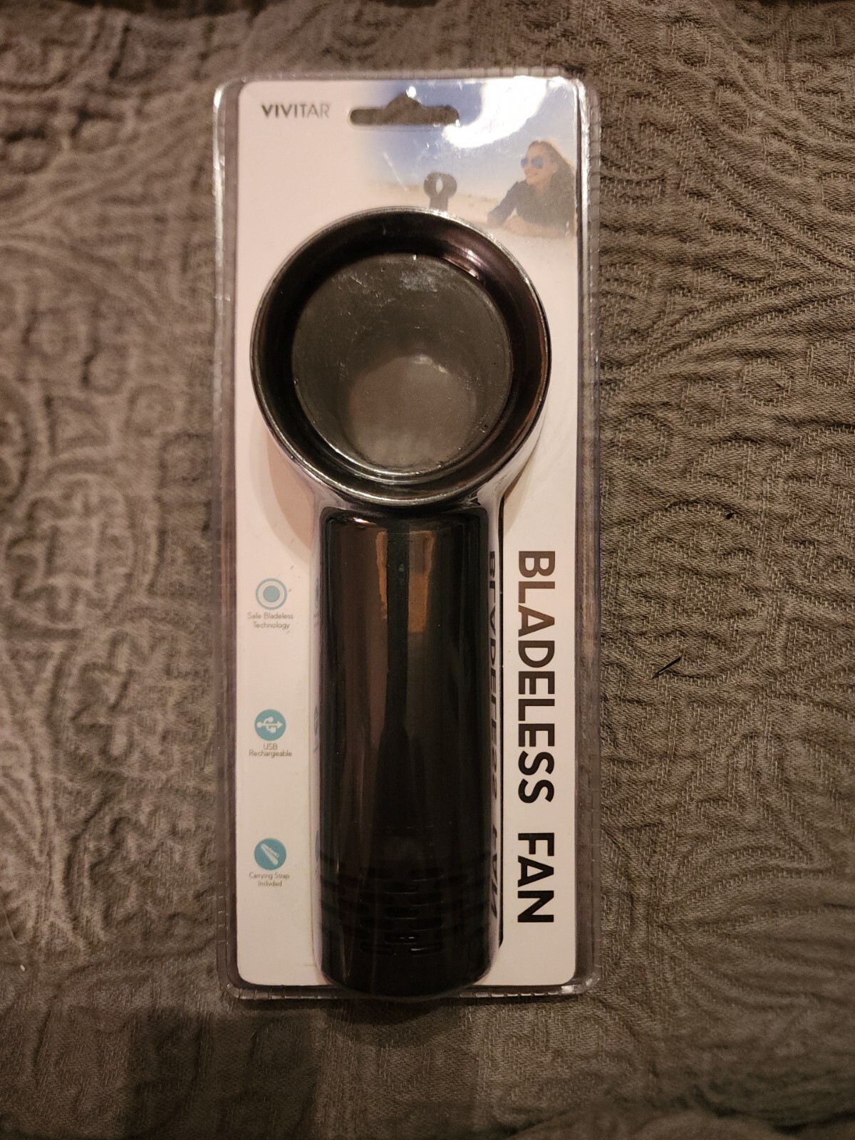 Mini Vivitar Handheld Bladeless Fan New/ Personal Cooling Hot Days for ...