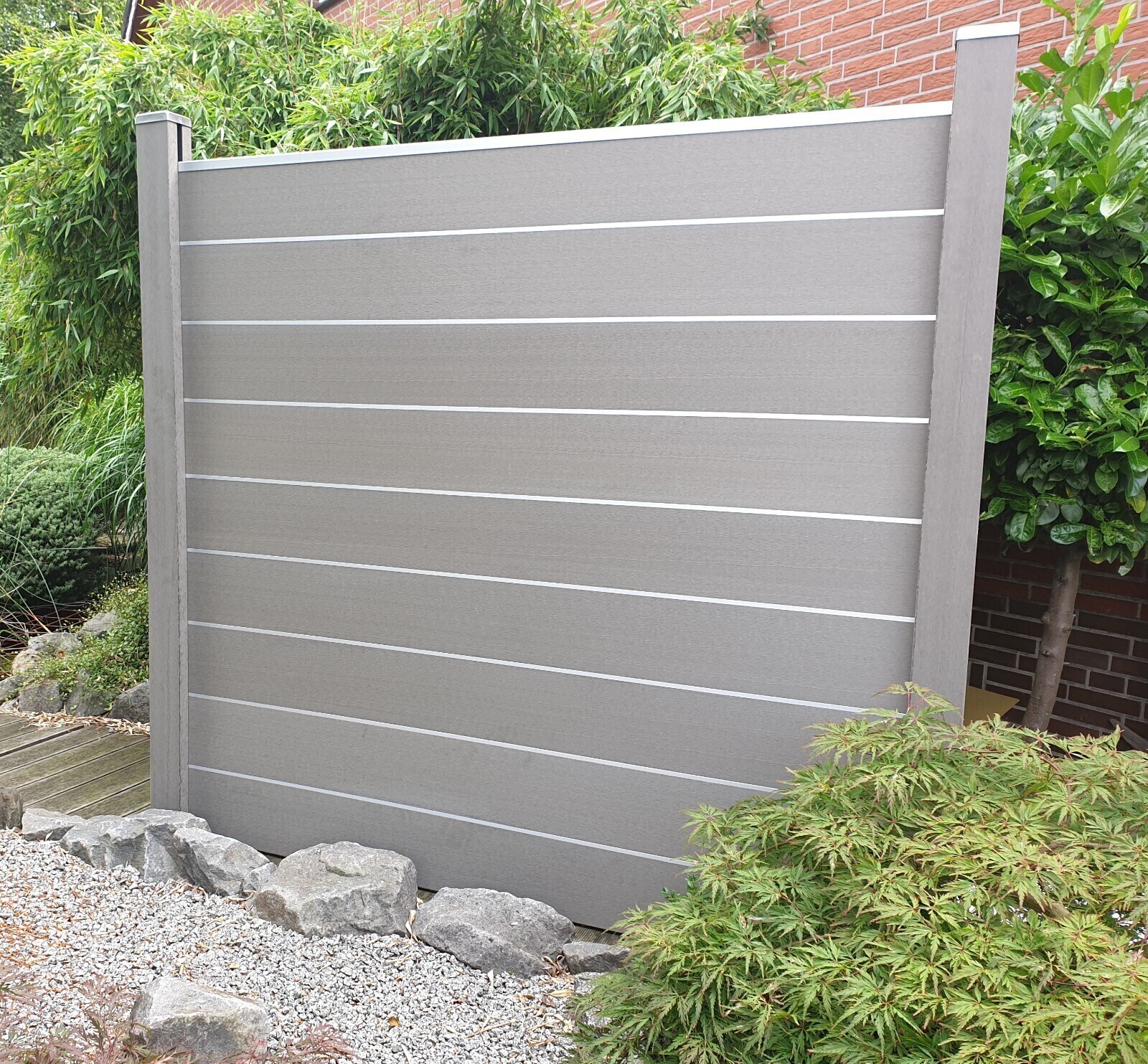 WPC Sichtschutz Zaun Sichtschutzzaun Gartenzaun