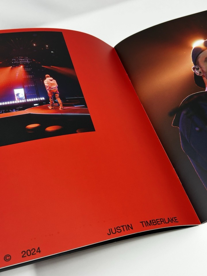 Justin Timberlake Tour Program 2024 “The Forget Tomorrow World Tour ...