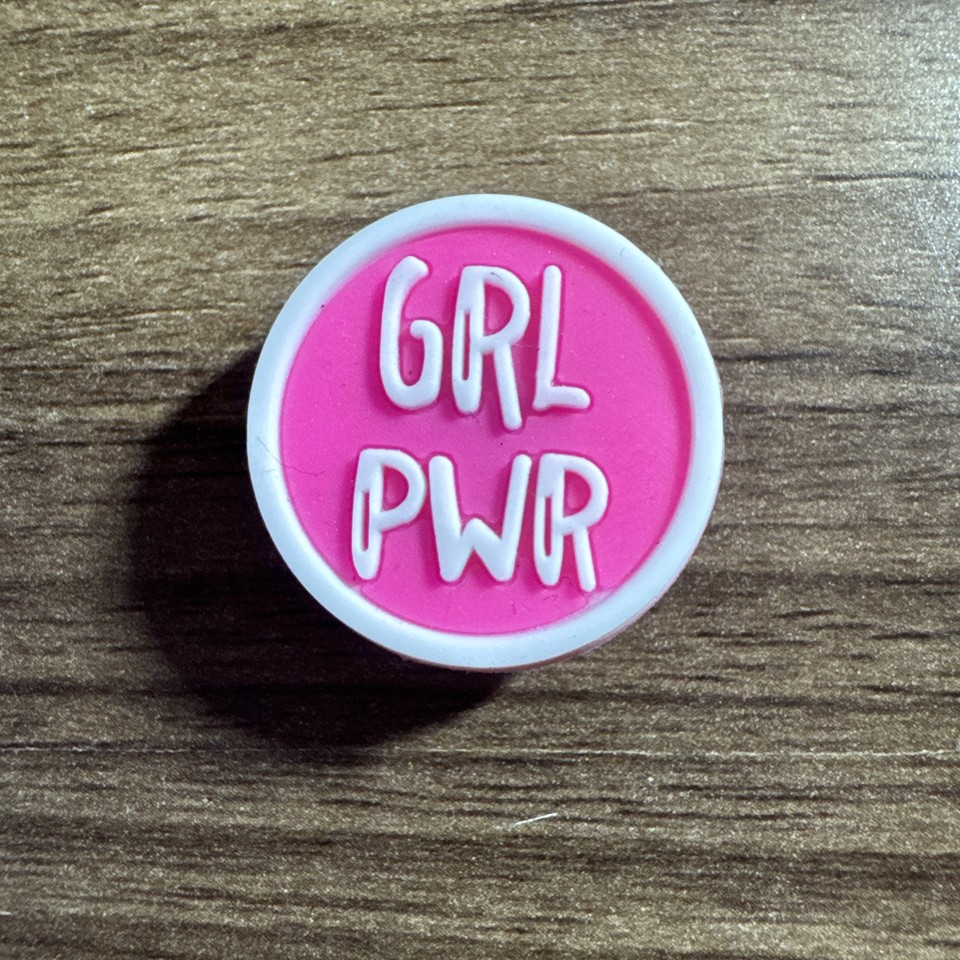 "GRL POWER" (quote words) Portrait Croc Shoe Charm Jibbitz **Australian ...