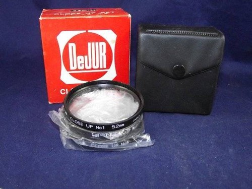 DeJur 52mm Close Up Lens Set 1, 2, 4 with Box and Case- Excellent | eBay