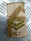 Desert Camo Royal Logistic Corps RLC Corporal PTI Crossed Sword Rank ...