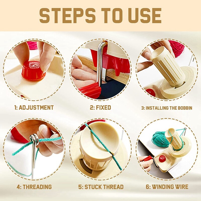 1 PCS Swift Convenient Ball Winder Yarn Roller Machine Yarn Cake Winder ...