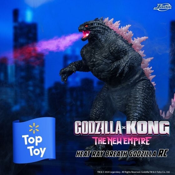 Godzilla X Kong The New Empire HEAT-RAY BREATH GODZILLA RC Remote ...