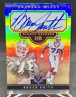 2017 Vertex Bruce Smith Highly Revered Holofoil Auto /99 | eBay