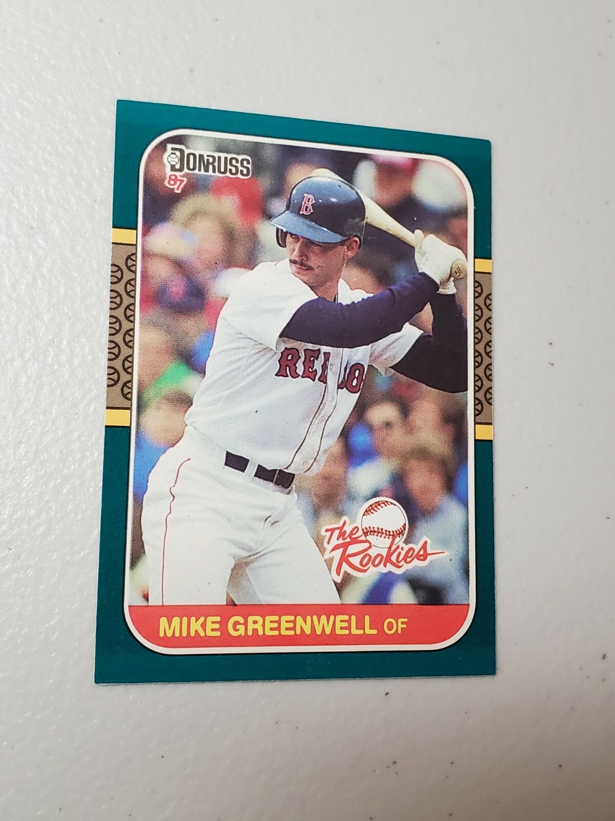 MIKE GREENWELL -1987 DONRUSS- ROOKIE CARD-THE ROOKIES #4 RED SOX-2× All ...