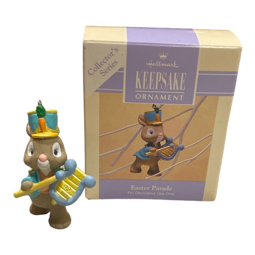 Vintage 1993 Hallmark Keepsake Ornament Easter Parade Bunny Band #2 in ...