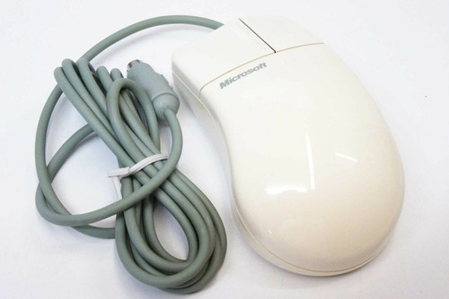 Vintage Microsoft PS/2 Two Button Ball Computer Mouse 2.0 -58264 Mexico ...