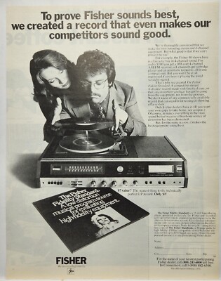 1972 Fisher 40 Stereo Receiver Turntable Tape Player Vintage Print Ad ...