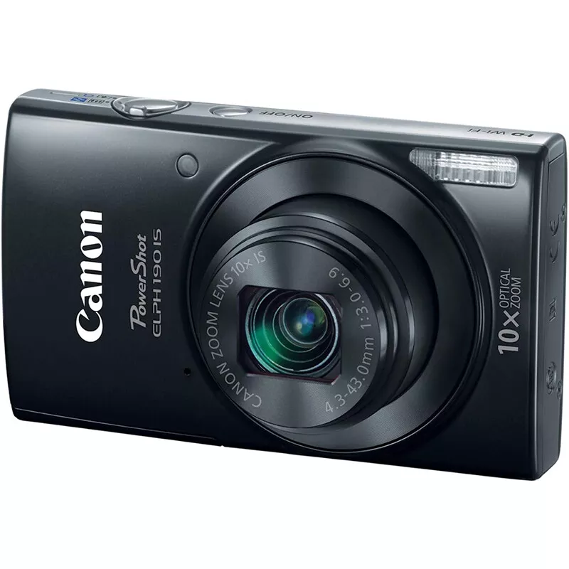 For Canon PowerShot ELPH 190 IS 20MP 10x Optical Zoom WiFi Digital ...