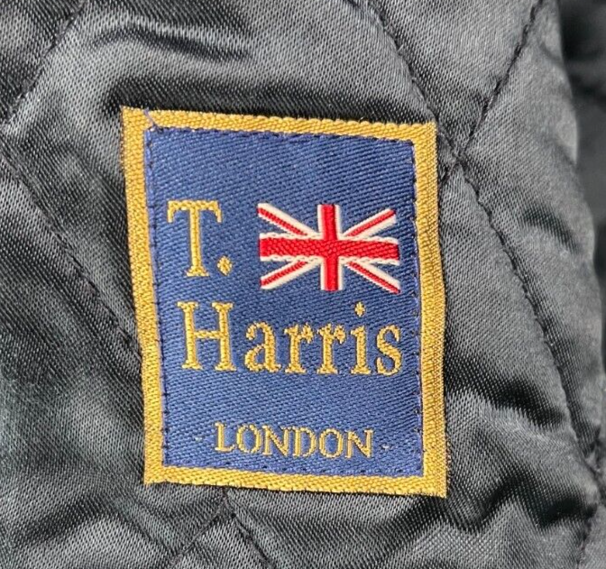 T Harris London Men's Duffel Coat Hooded Size Large Black Wool Full Zip ...