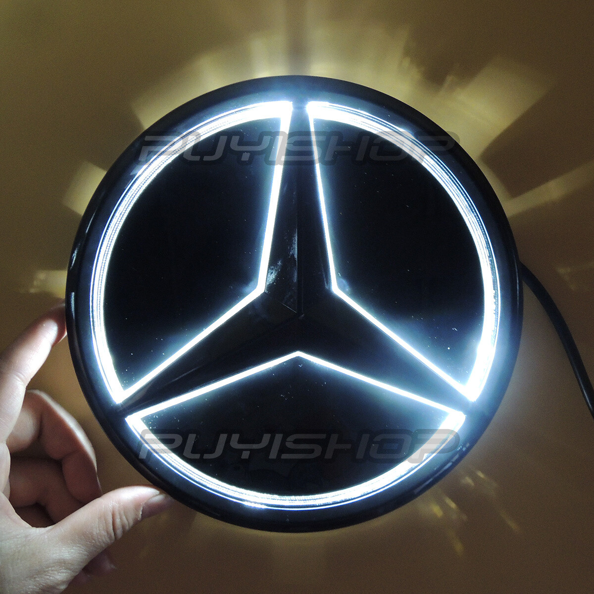 Glowing Led Emblem Star Logo Light For Mercedes Benz C CLA CLS A GLB ...