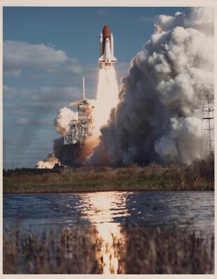 STS-27 Shuttle Atlantis Launch 1988 Kennedy Space - Original NASA Photo ...