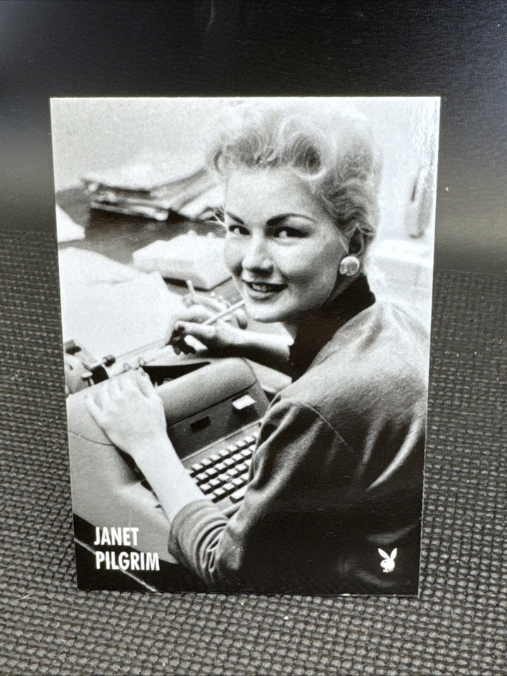 1996 Janet Pilgrim Playboy Miss July 1955 SIGNED Autograph Trading Card ...