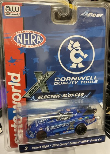 Auto World Robert Hight 2023 Blue Chevy Camaro HO Slot NHRA Funny Car ...