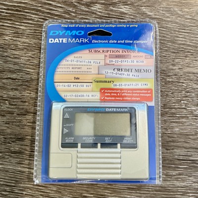 DYMO DateMark Electronic Date/Time Stamper Brand New Sealed (See Photos ...