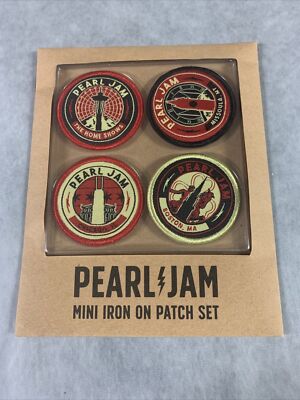 PEARL JAM Mini Iron On Patch Set. Sealed. | eBay