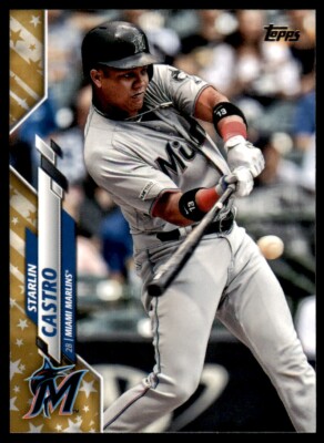 2020 Topps Gold Star Series One Starlin Castro Miami Marlins #29 | eBay