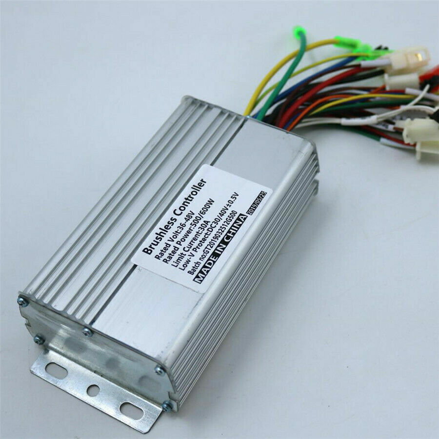 For Electric Bicycle E-bike Scooter Brushless Motor Controller 36V-48V ...