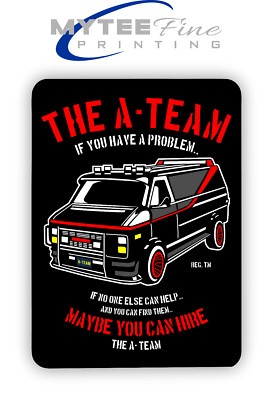 The A-Team Van Mr T 1980s METAL SIGN PLAQUE Man CAVE Poster Retro | eBay UK