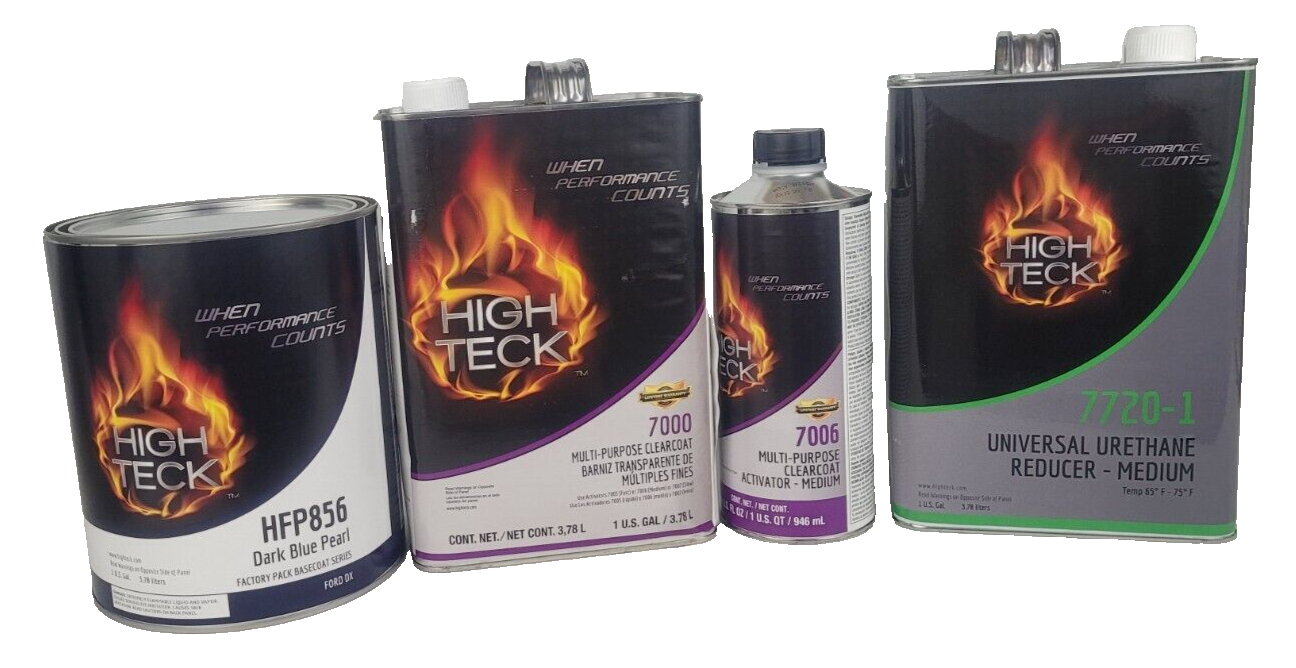 High Teck HFP856 Ford DX Dark Blue Pearl Basecoat Paint, 7000 Clearcoat ...