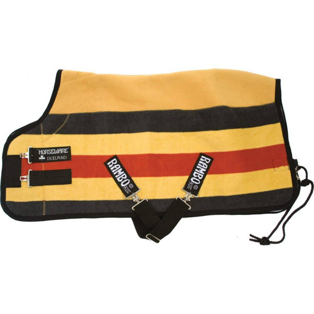 HORSEWARE RAMBO DELUXE NEWMARKET FLEECE COOLER/TRAVEL/STABLE SHEET RUG ...