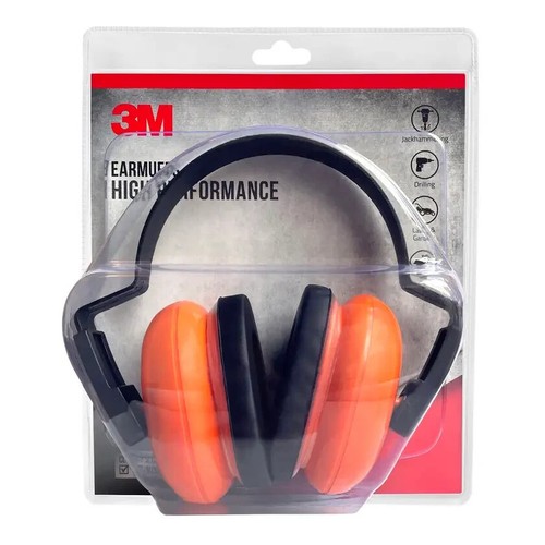3M High Performance Earmuff Noise Hearing Protection Ear Muffs Class 5 ...
