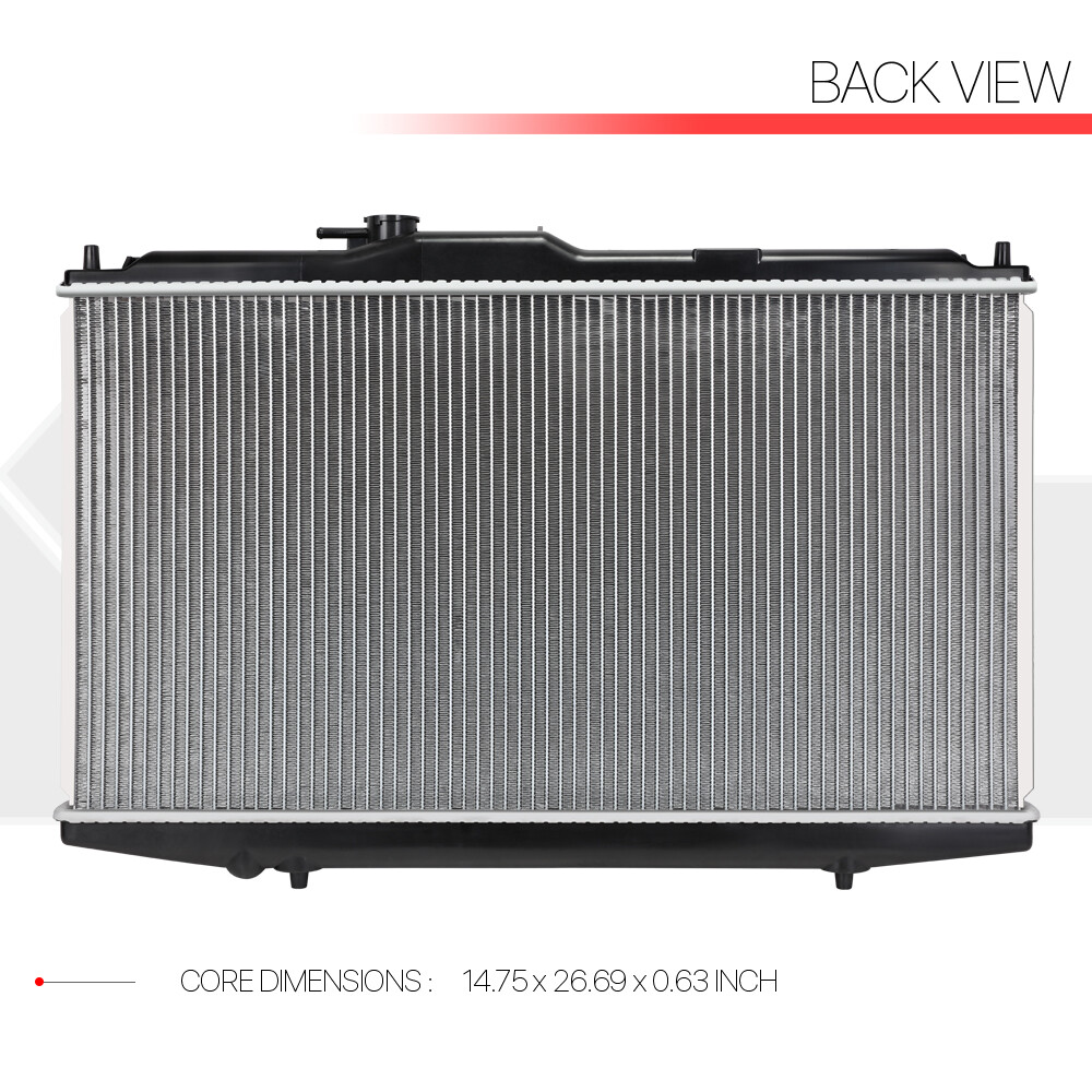 Aluminum Core Radiator OE Replacement for 98-02 Honda Accord 2.3 Auto ...