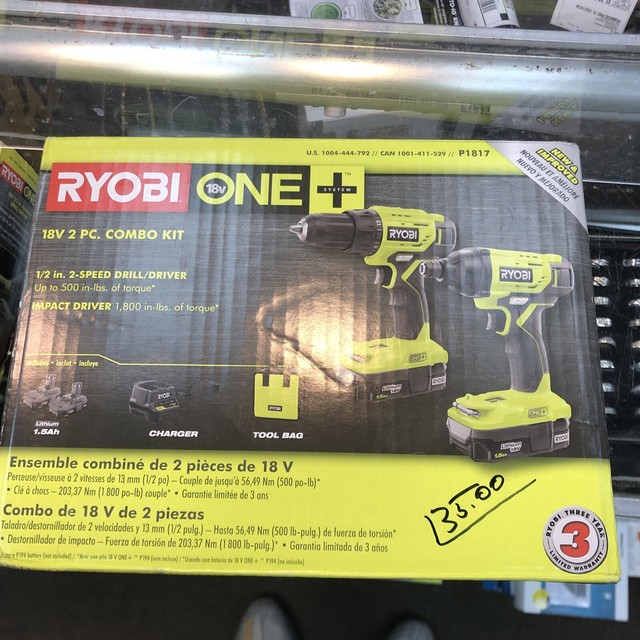 Ryobi P1817 18V Cordless Impact Driver Kit for sale online | eBay