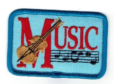 Girl Boy Cub MUSIC class violin musical Fun Patches Crests Badges ...